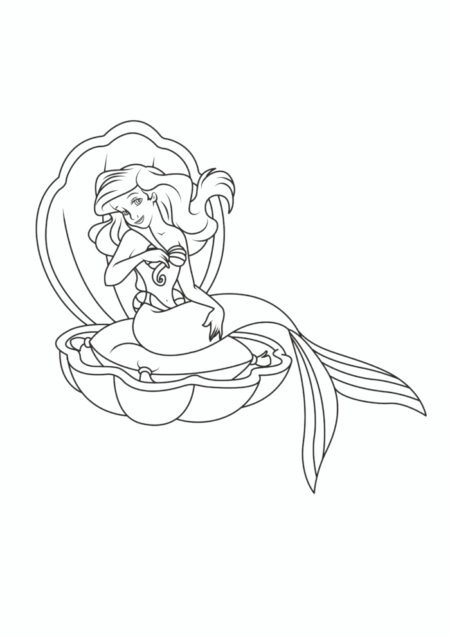 Ariel Coloring Pages - ColoringDraft.com