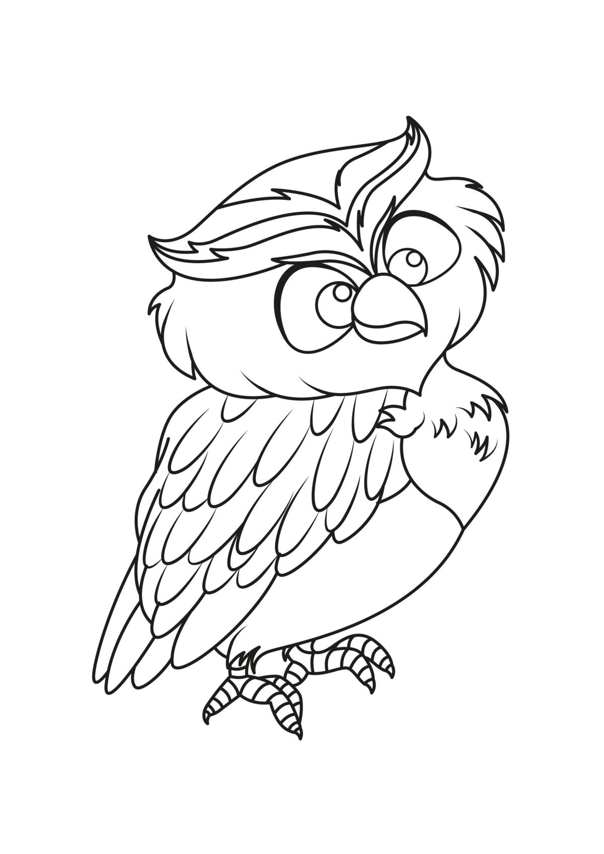 Great Horned Owl Coloring Pages - ColoringDraft.com
