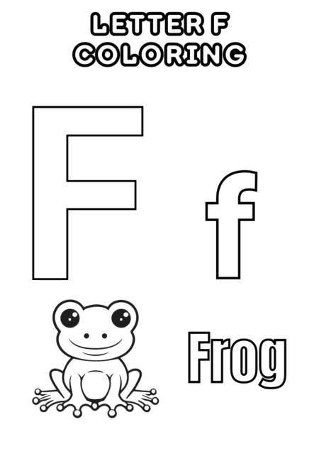 Letter F Coloring Pages - ColoringDraft.com