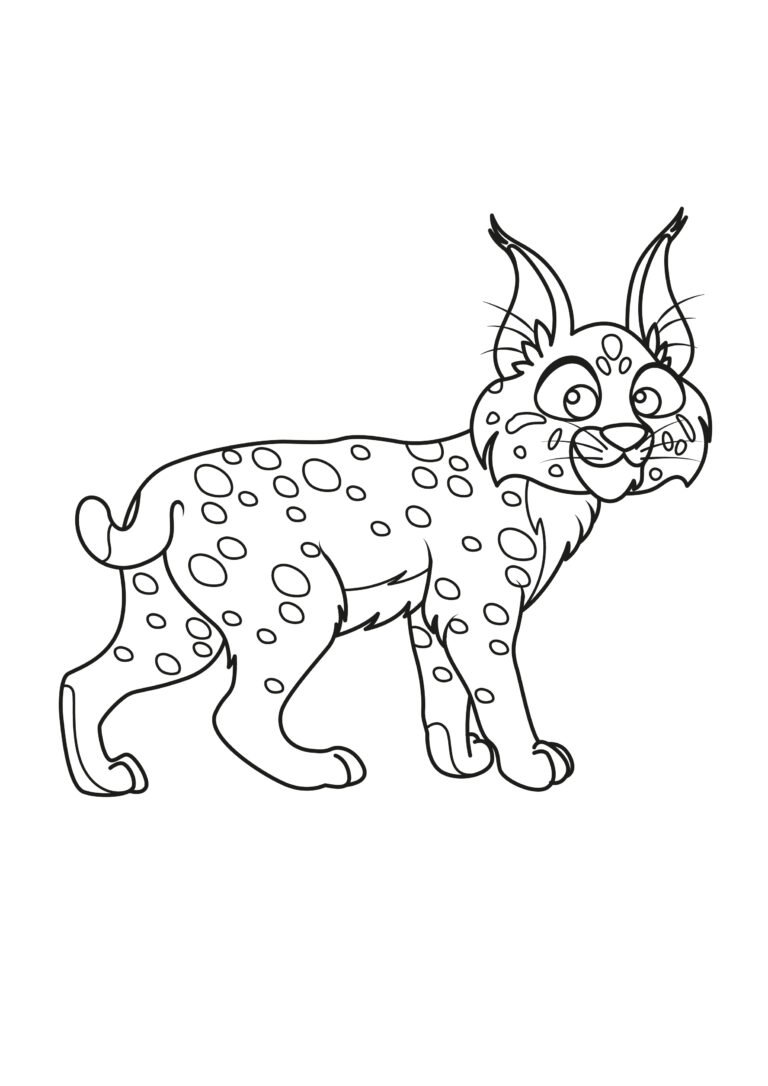 Lynx Coloring Pages - ColoringDraft.com