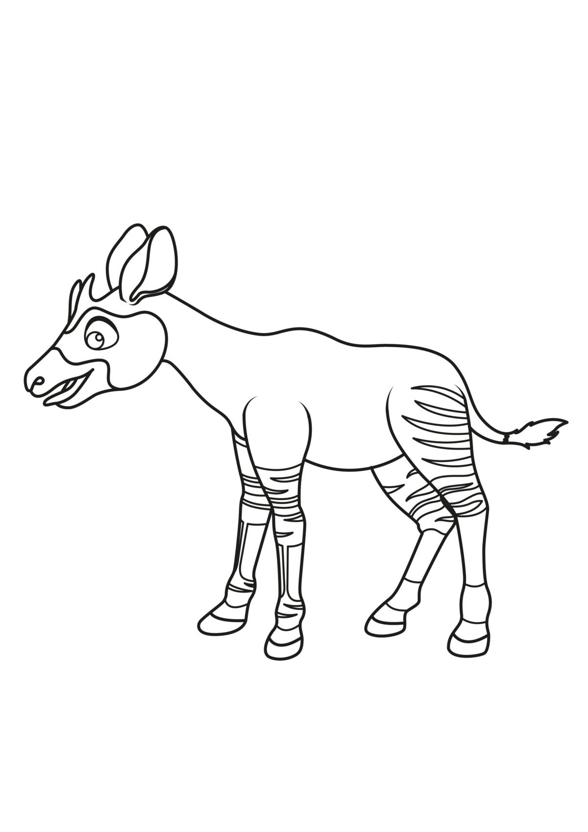 Okapi Coloring Pages - ColoringDraft.com