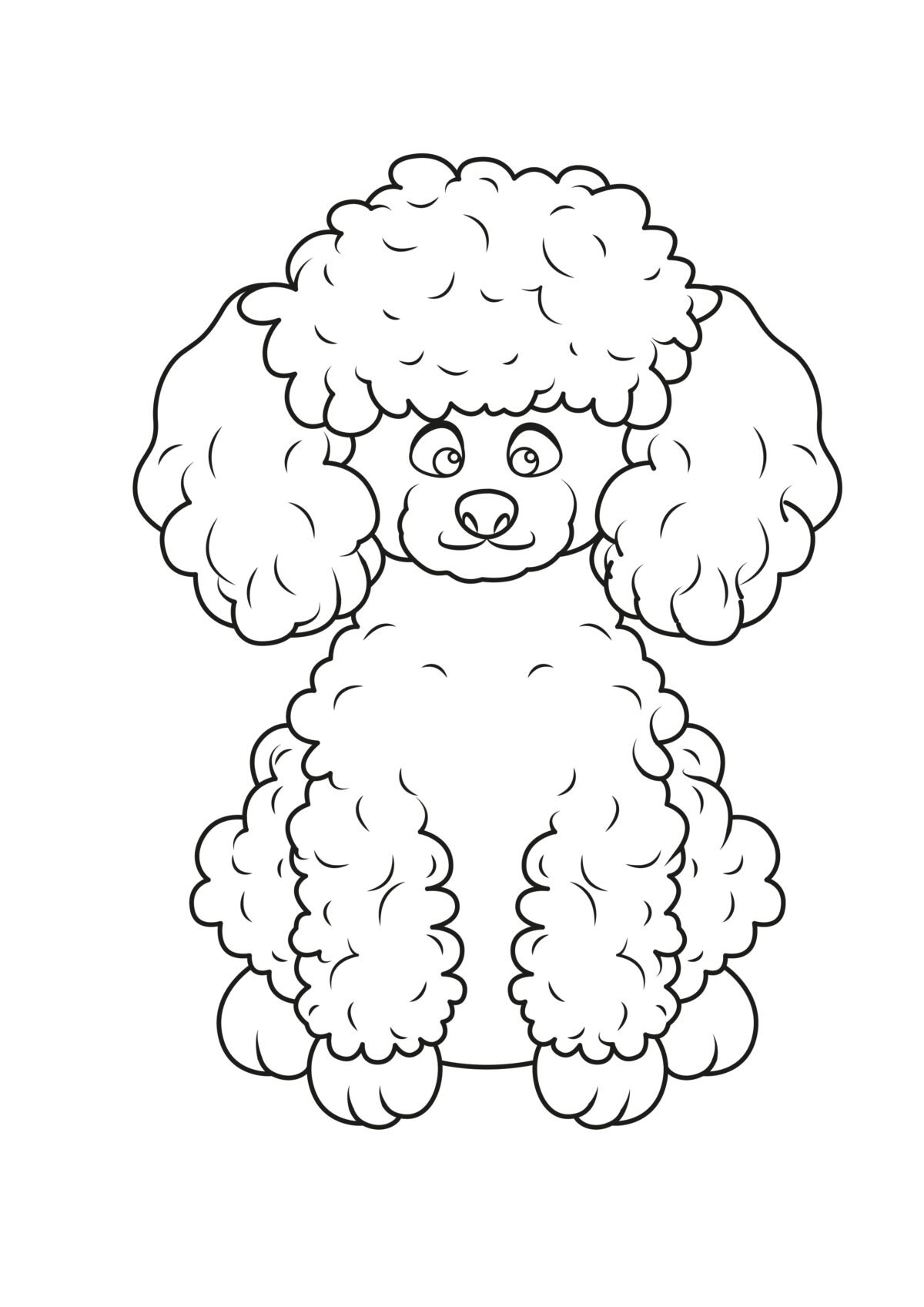 Poodle Coloring Pages - ColoringDraft.com