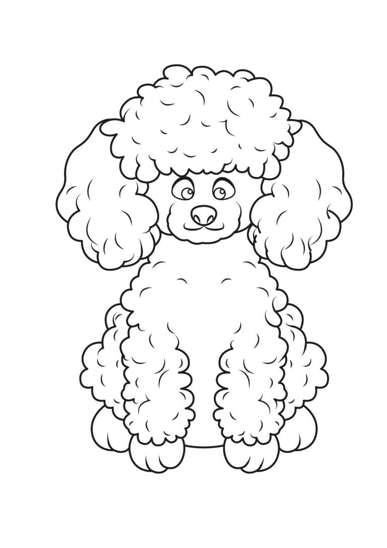 Poodle Coloring Pages - ColoringDraft.com
