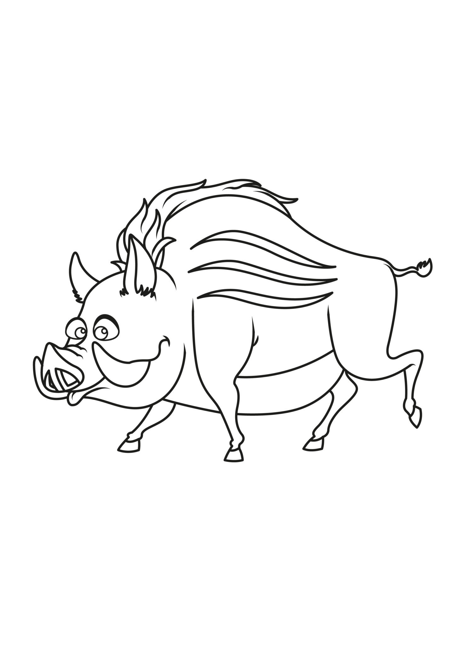 Wild Boar Coloring Pages - ColoringDraft.com