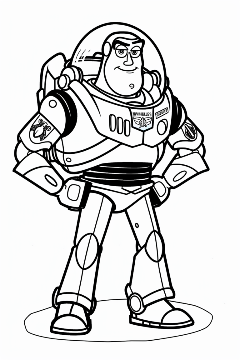 Buzz Lightyear From Toy Story Coloring Pages - ColoringDraft.com