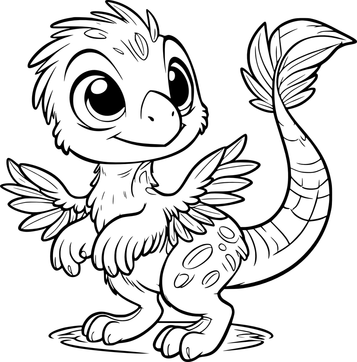 Microraptor Coloring Pages - ColoringDraft.com