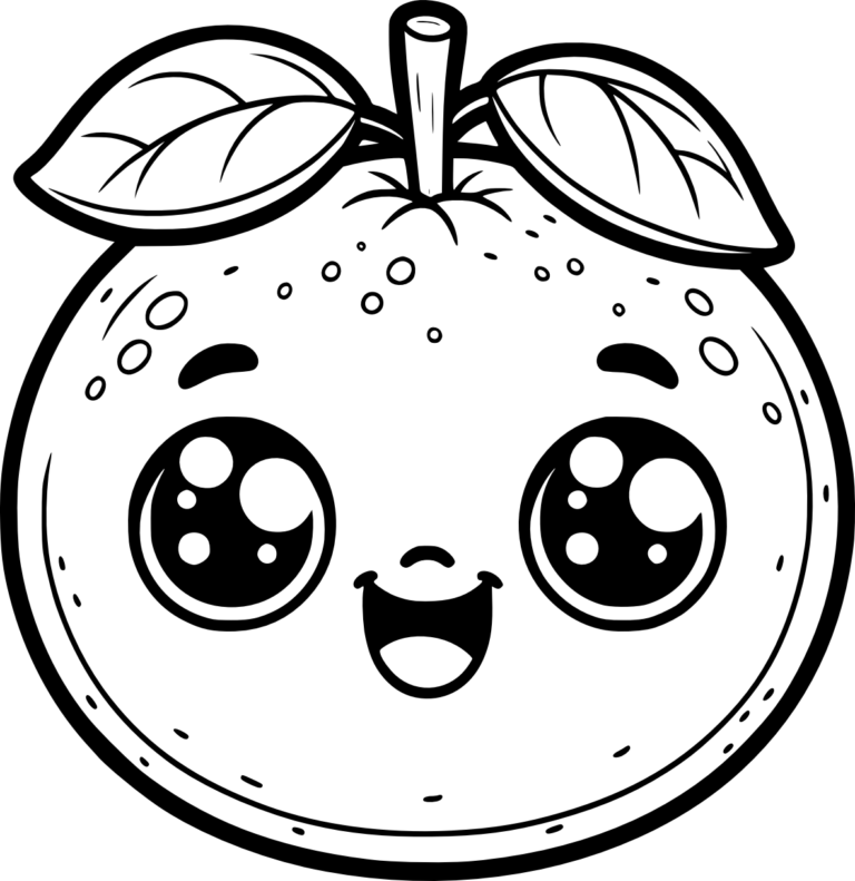 Tangerine Coloring Pages - ColoringDraft.com