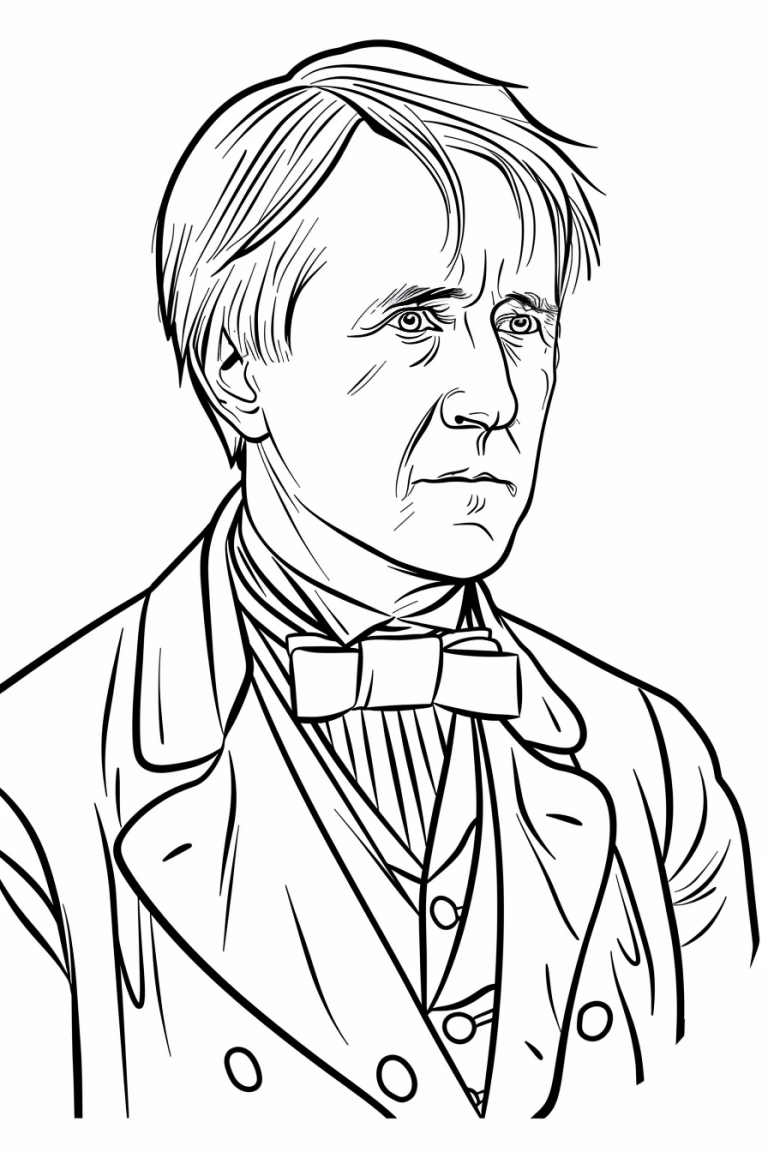 Thomas Edison Coloring Pages - ColoringDraft.com