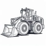 Wheel Loader Coloring Pages - ColoringDraft.com