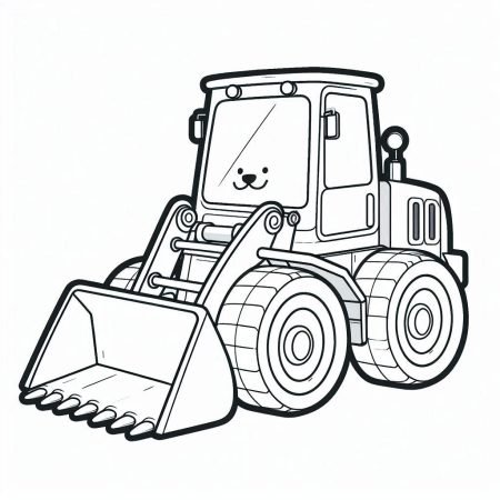 Wheel Loader Coloring Pages - ColoringDraft.com