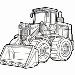 Wheel Loader Coloring Pages - ColoringDraft.com