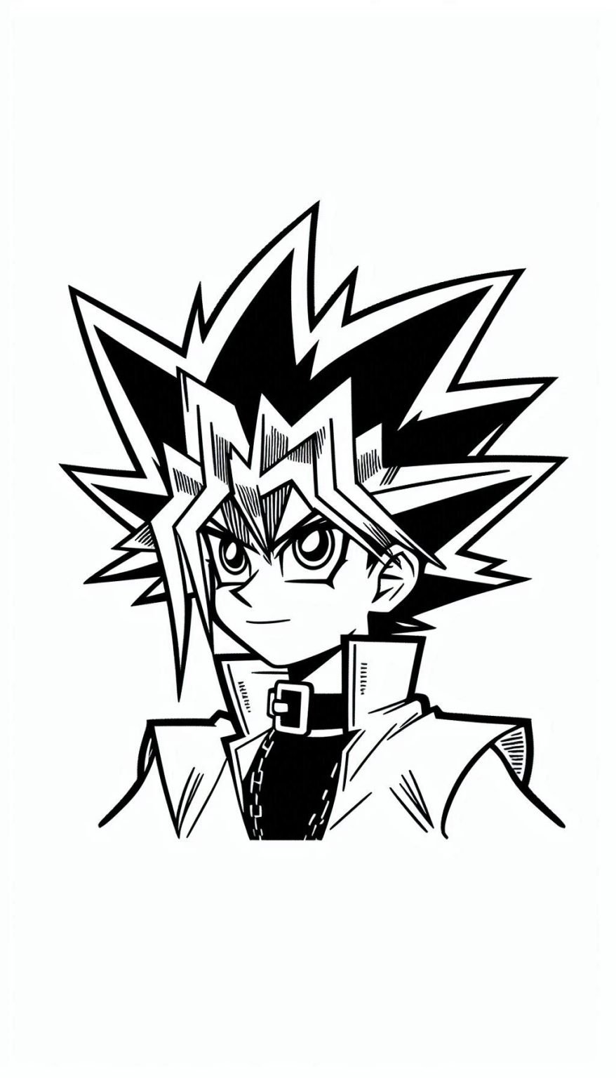 Yugi Muto Yu Gi Oh Coloring Pages - ColoringDraft.com